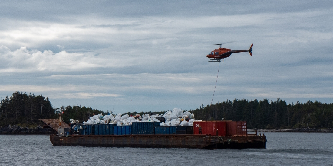 Who Knew You Needed Helicopters to Pick Up Trash? | VanIsle.News